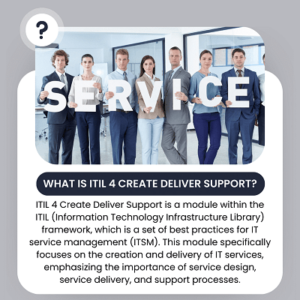 Practical Applications of ITIL 4 Create Deliver Support
